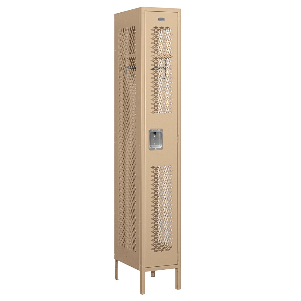 Locker Metálico Ventilado Simple de 1 puerta Beige